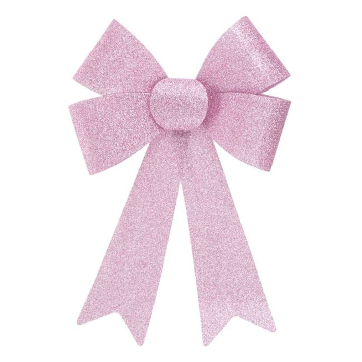 Fundita mare roz, decorativa, de Craciun, cu sclipici, 33cm - eMAG.ro