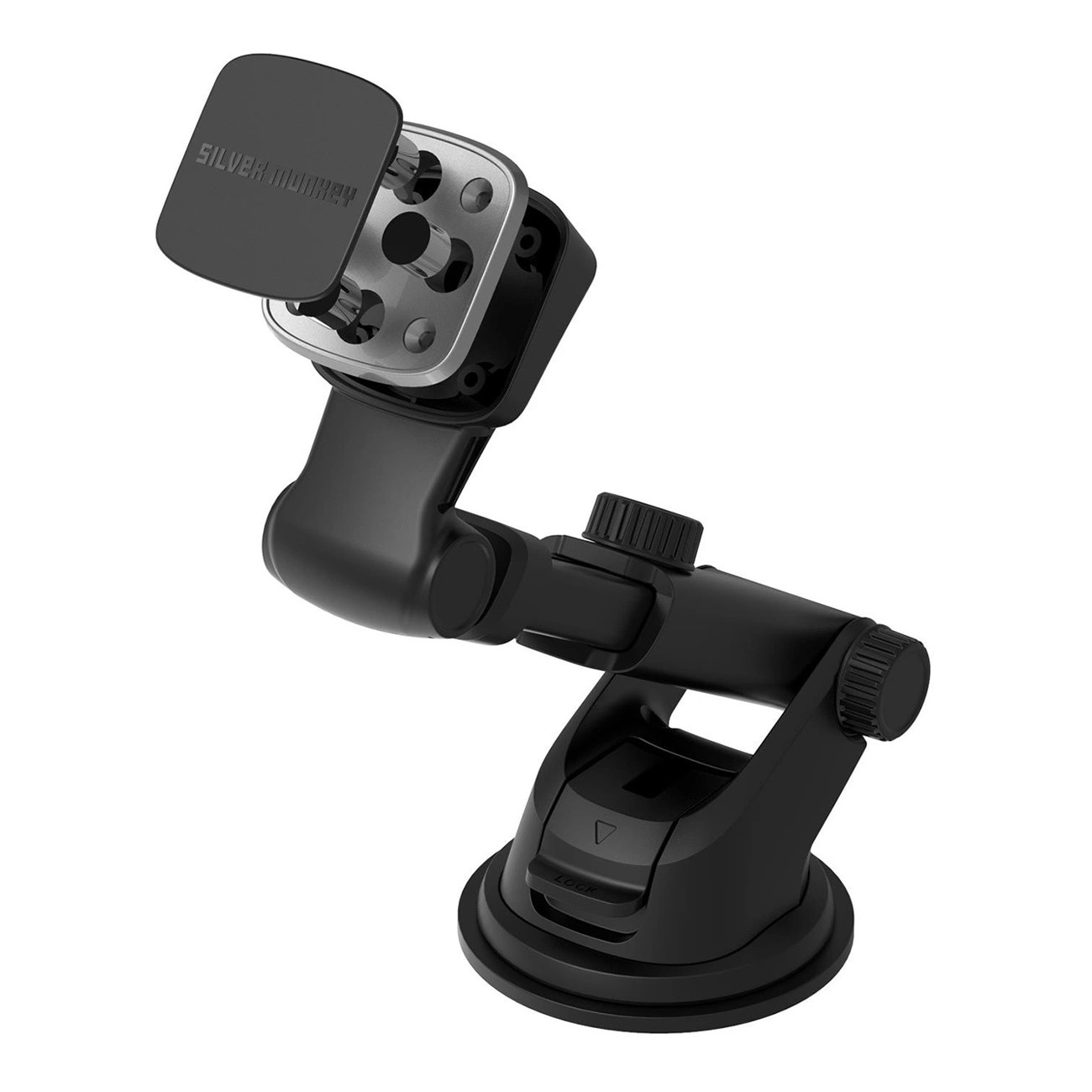 Магнитна телескопична стойка за предно стъкло и табло Silver Monkey ...