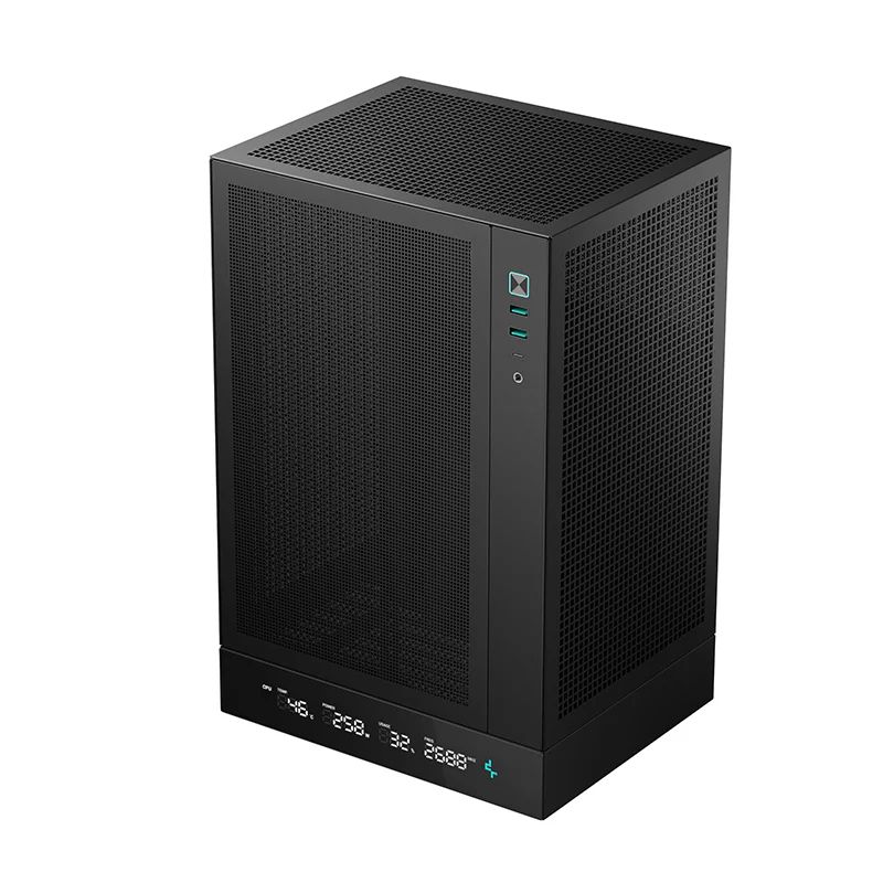 Carcasa Mini-ITX, DeepCool, CH170, Digital, Negru, 2xUSB3.0, 1xUSB Type ...