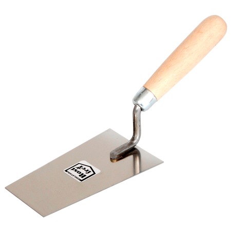 Mistrie inox trapez Procolor, maner lemn, 180 mm - eMAG.ro