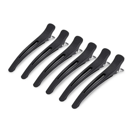 Set 6 Agrafe de Par, Super Viata, Negru, 11cm, Aluminiu - eMAG.ro