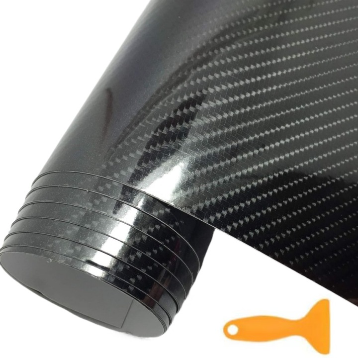 Autocolant auto din fibra de carbon pentru usa, tablou de bord ...