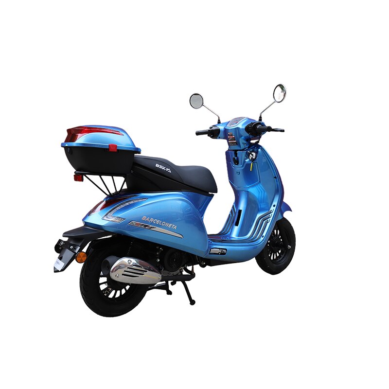 Scuter motor benzina, 49cc, barceloneta, culoare albastru - eMAG.ro