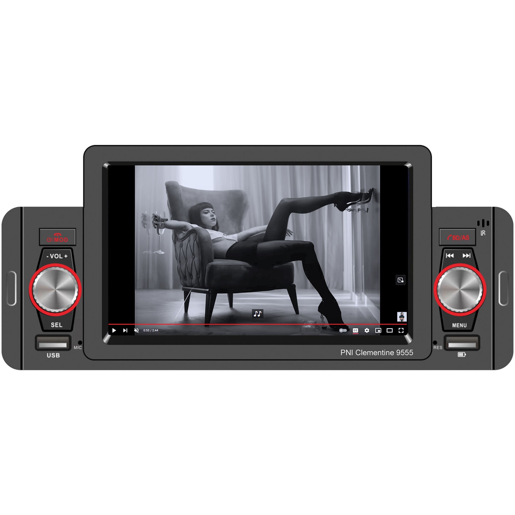 MP5 player auto PNI Clementine 9555 1DIN display 5 inch 4 x 50W ...