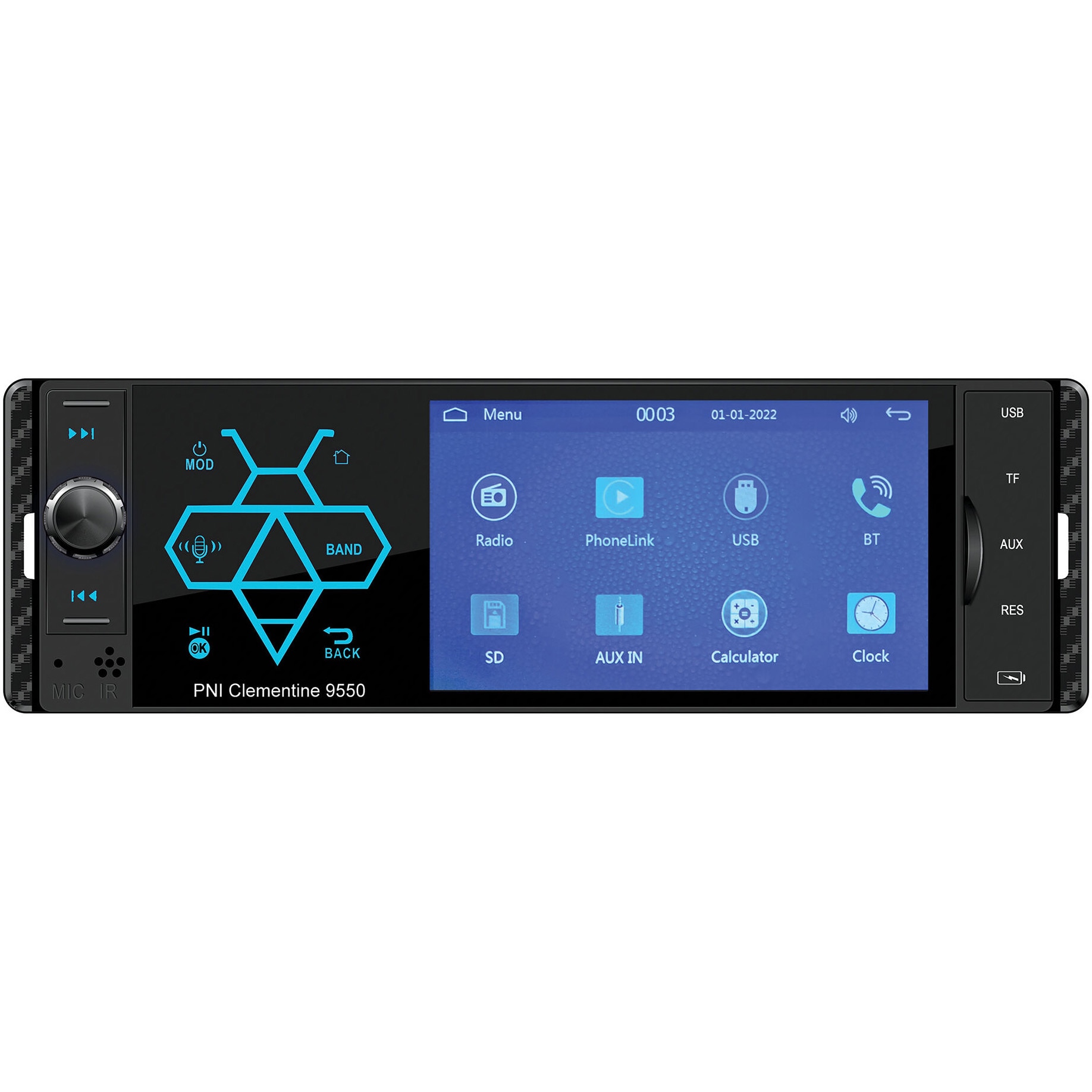 MP5 player auto PNI Clementine 9550 1DIN display 4 inch 50Wx4 ...