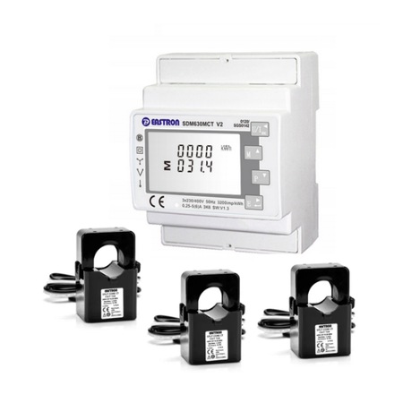 EASTRON SDM630MCT Contor de energie trifazat + ESCT T024 300A/5A - 3 ...