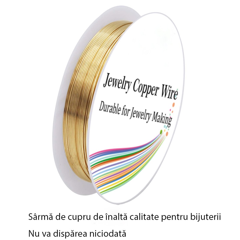 Set 6 Sarma cupru, Rqiurpn, ata de facut bratari, 10m per rola ...