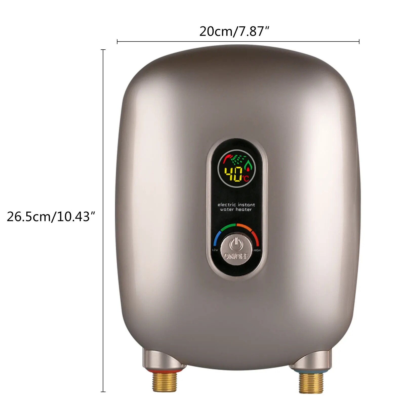 Incalzitor apa electric instant, 6500W, 26.5x20x7.8cm - eMAG.ro