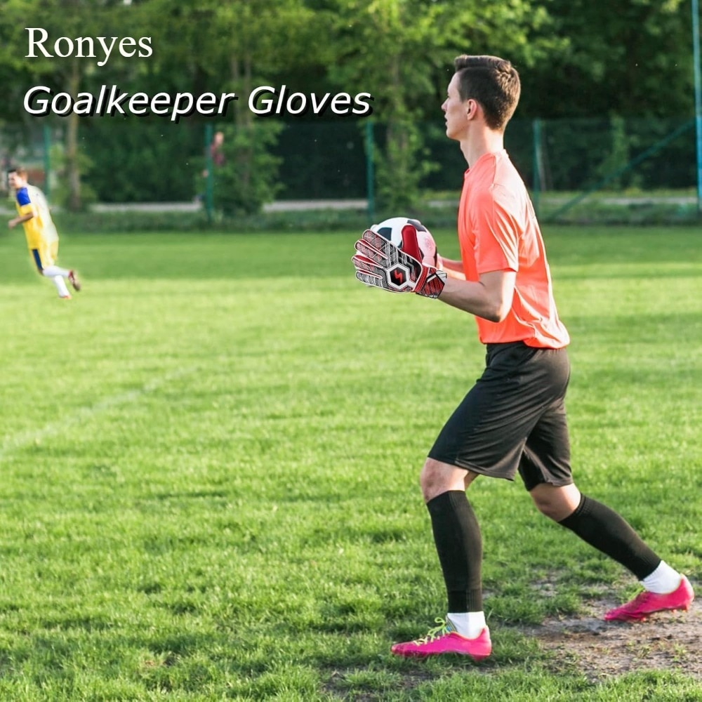 Manusi sport Ronyes, latex Super Soft, rosu, marime 8 - eMAG.ro