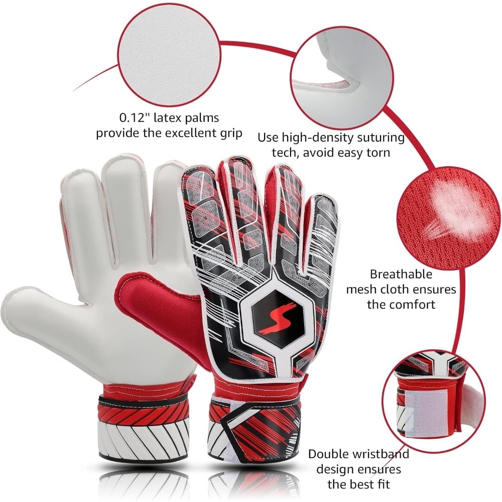 Manusi sport Ronyes, latex Super Soft, rosu, marime 8 - eMAG.ro