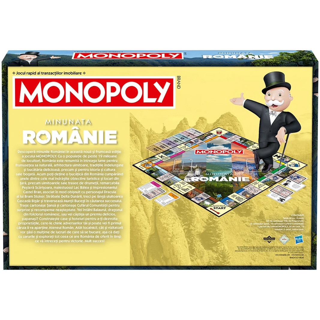 Joc Monopoly Romania - Minunata Romanie, limba romana - editie 2024, 2 ...