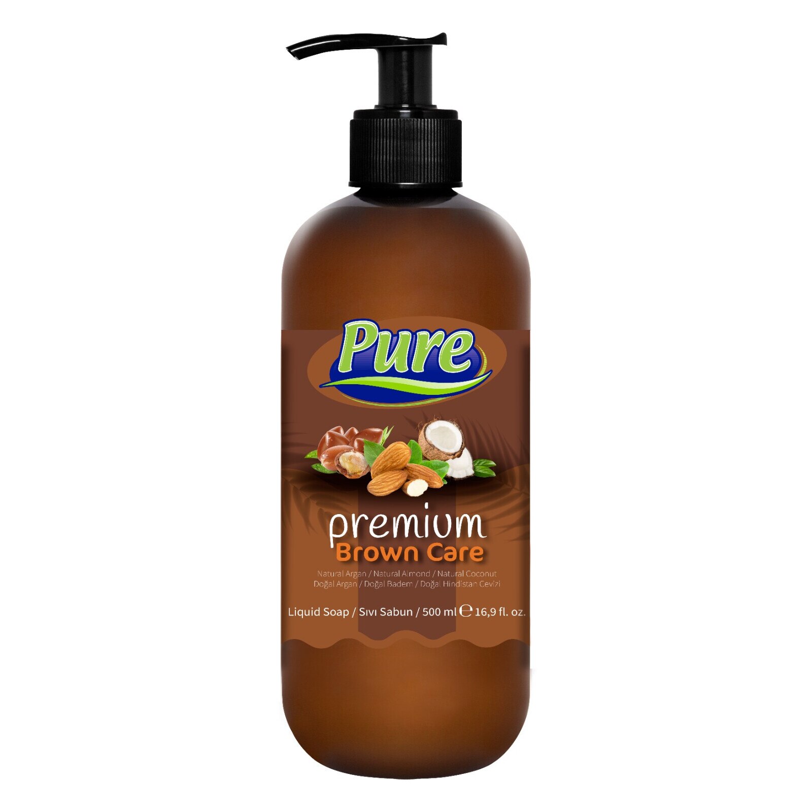 Sapun lichid PURE Brown Care, 500ml - eMAG.ro