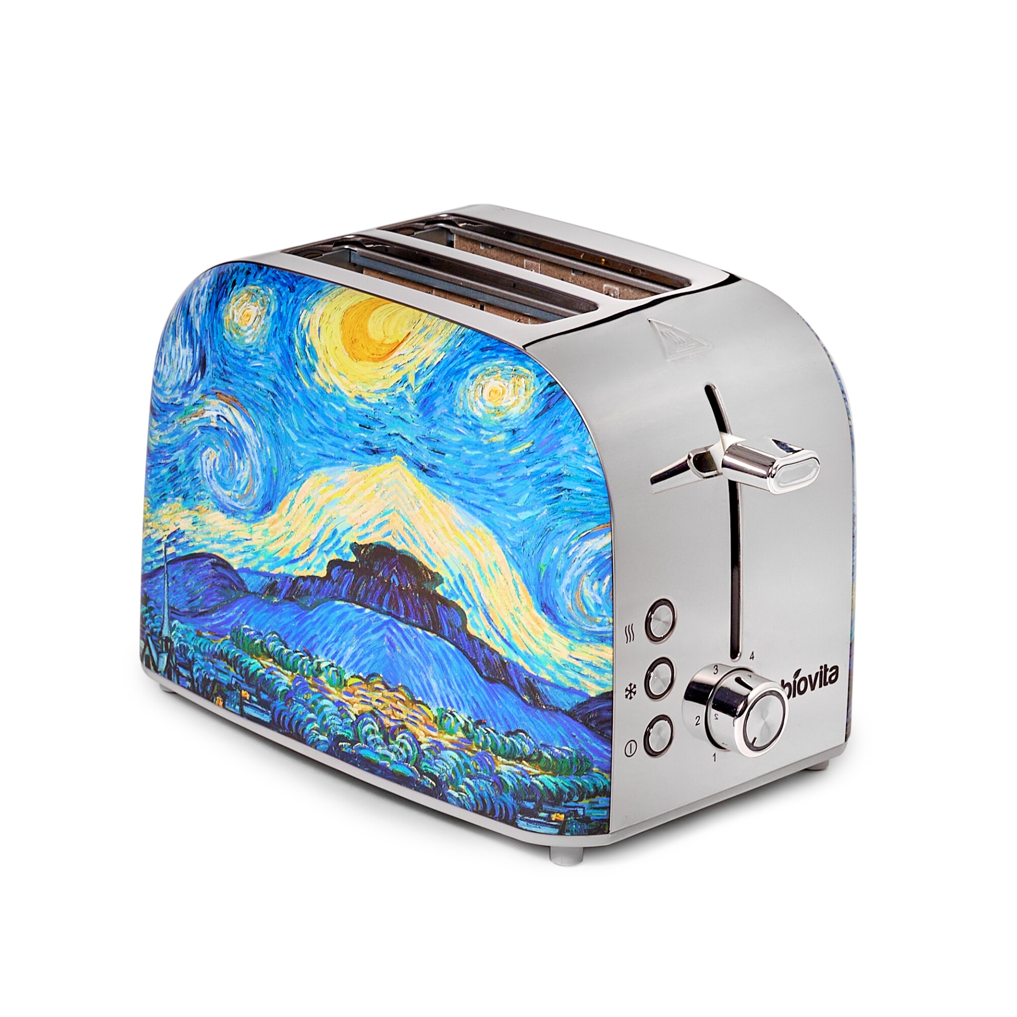 Prajitor de Paine, Biovita VINCENT, 900W, 6 Trepte, Inox, Design Unic ...