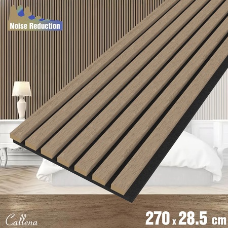 Riflaj acustic decorativ, MDF, furnir, pasla, MDF si furnir, mahon ...