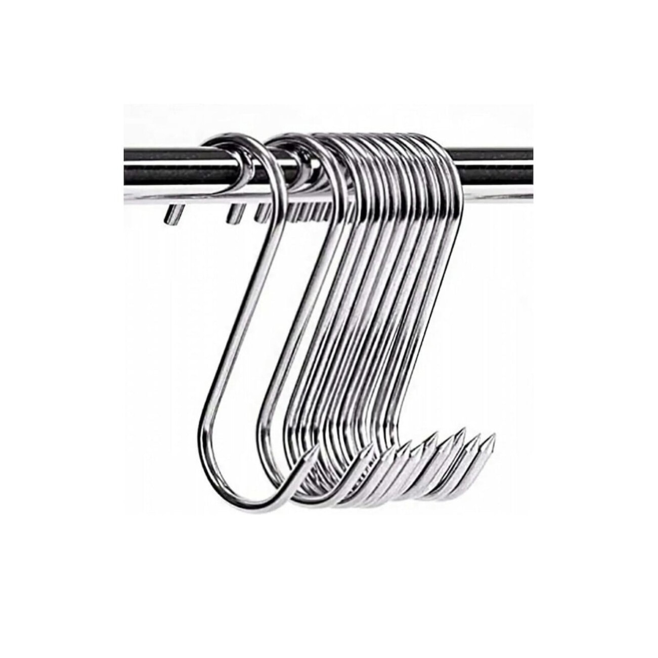 Set 15 Carlige Ascutite Tip S Pentru Macelarie / Afumare Carne, din ...