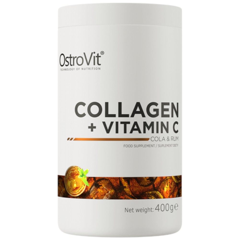 Supliment alimentar OstroVit Colagen plus Vitamina C/Pudra, Cocktail ...