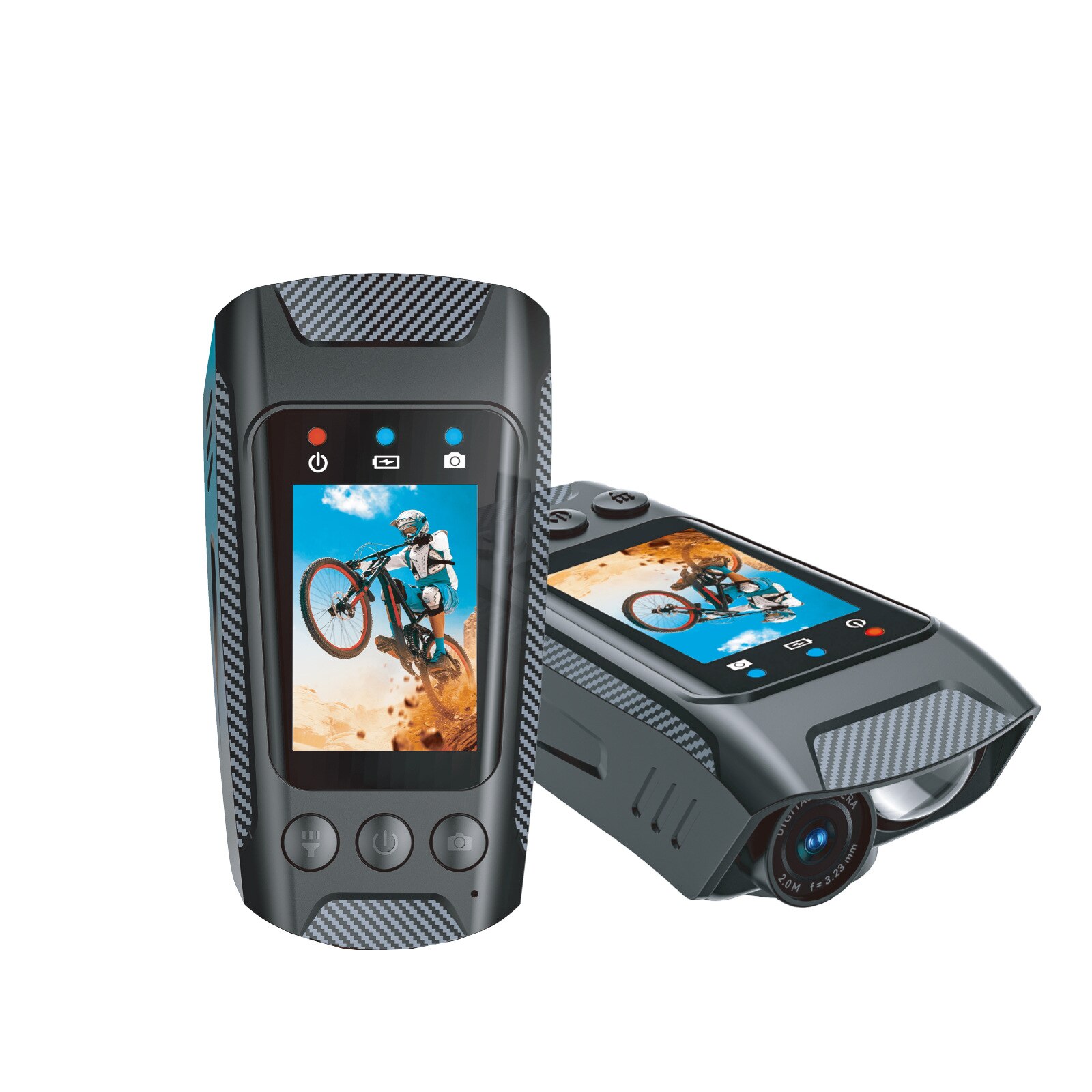 Camera video sport 3 in 1, 4K, 2.0 inch, 2500mAh, cu lanterna si clopot ...