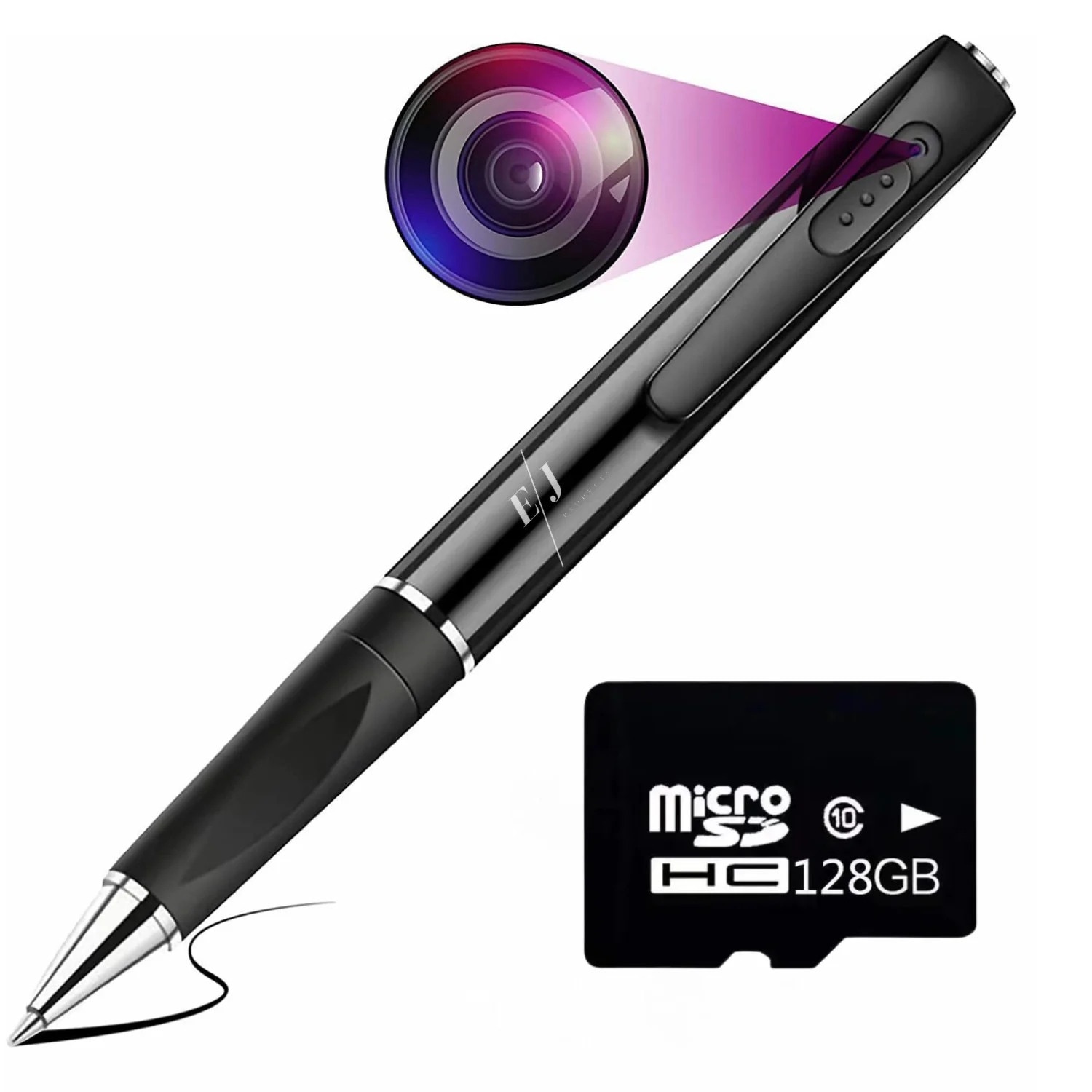 Pix cu camera ascunsa, EJ Products, 128 GB, rezolutie 1080P, baterie ...