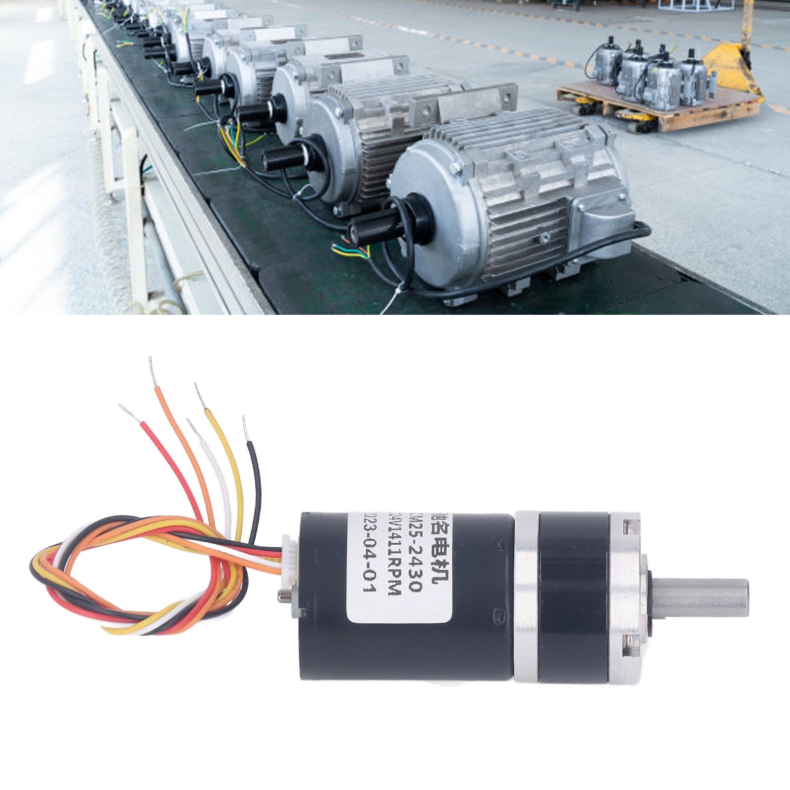 Motor cu roti dintate 24V, Mmgoqqt, 1411RPM, aluminiu, rezistent la ...