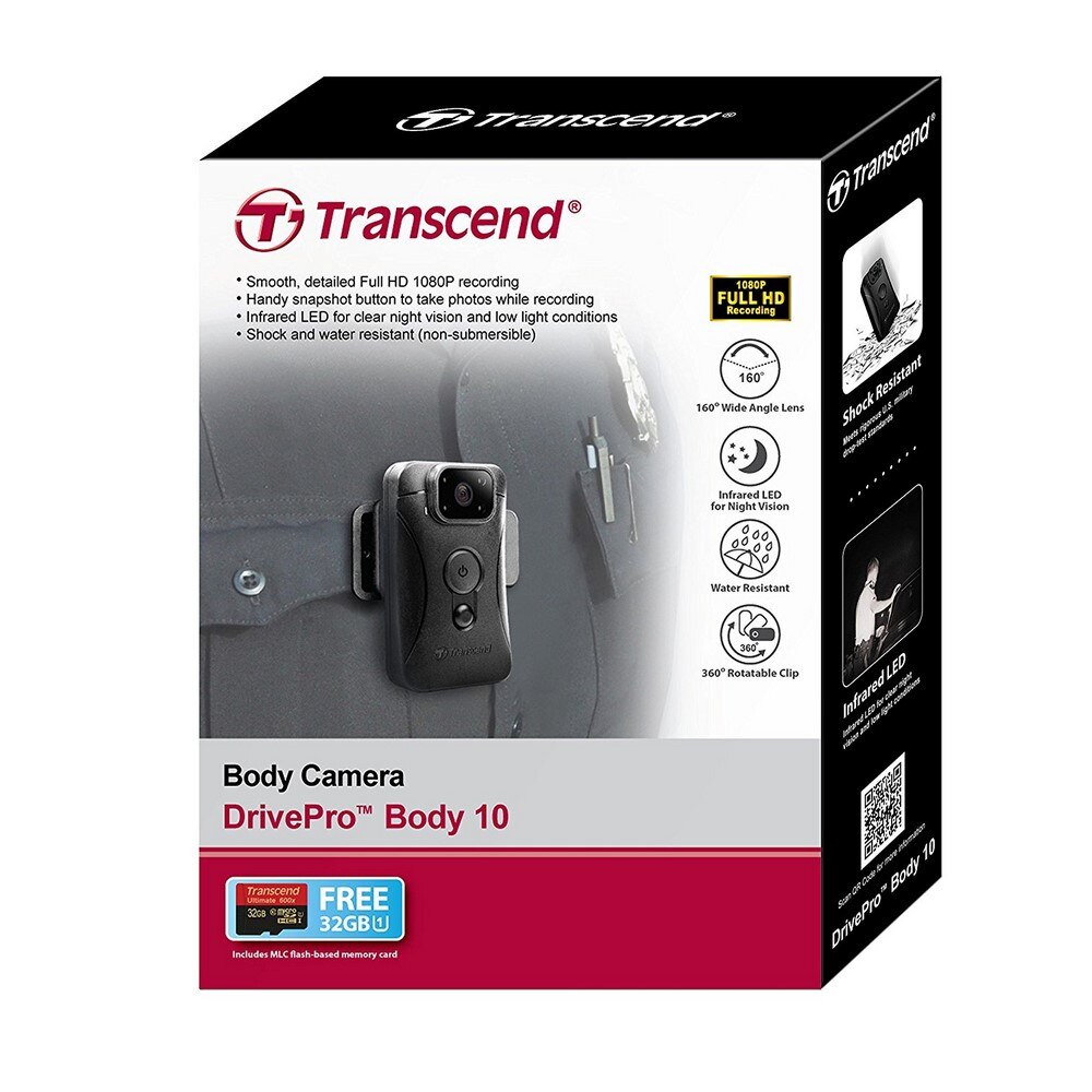 Transcend DrivePro Body 10 Full HD/30FPS, 32GB testkamera - eMAG.hu