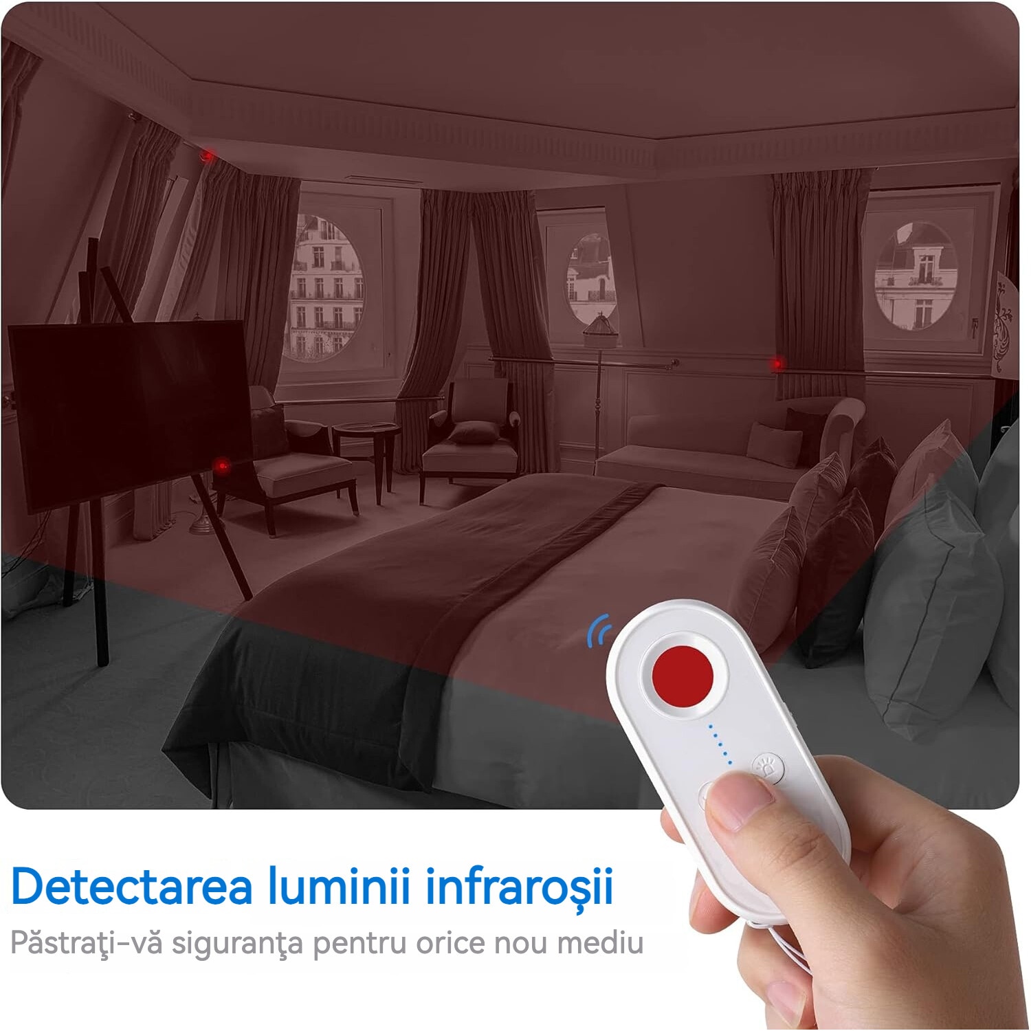 Detector portabil RF Wireless, Excitat®, de camera supraveghere, anti ...