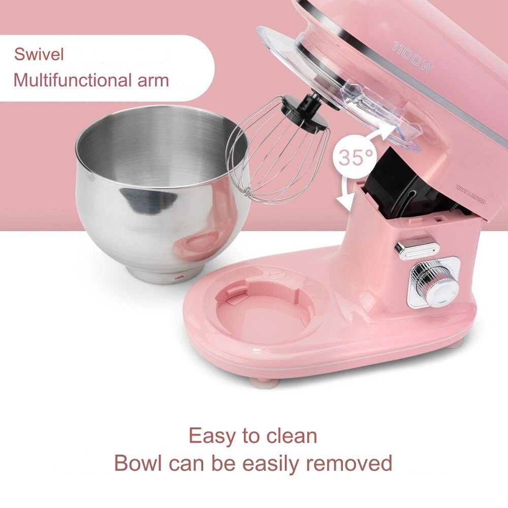 Mixer cu bol retro Clatronic, capacitate 5 litri, max. 3 kg de aluat ...