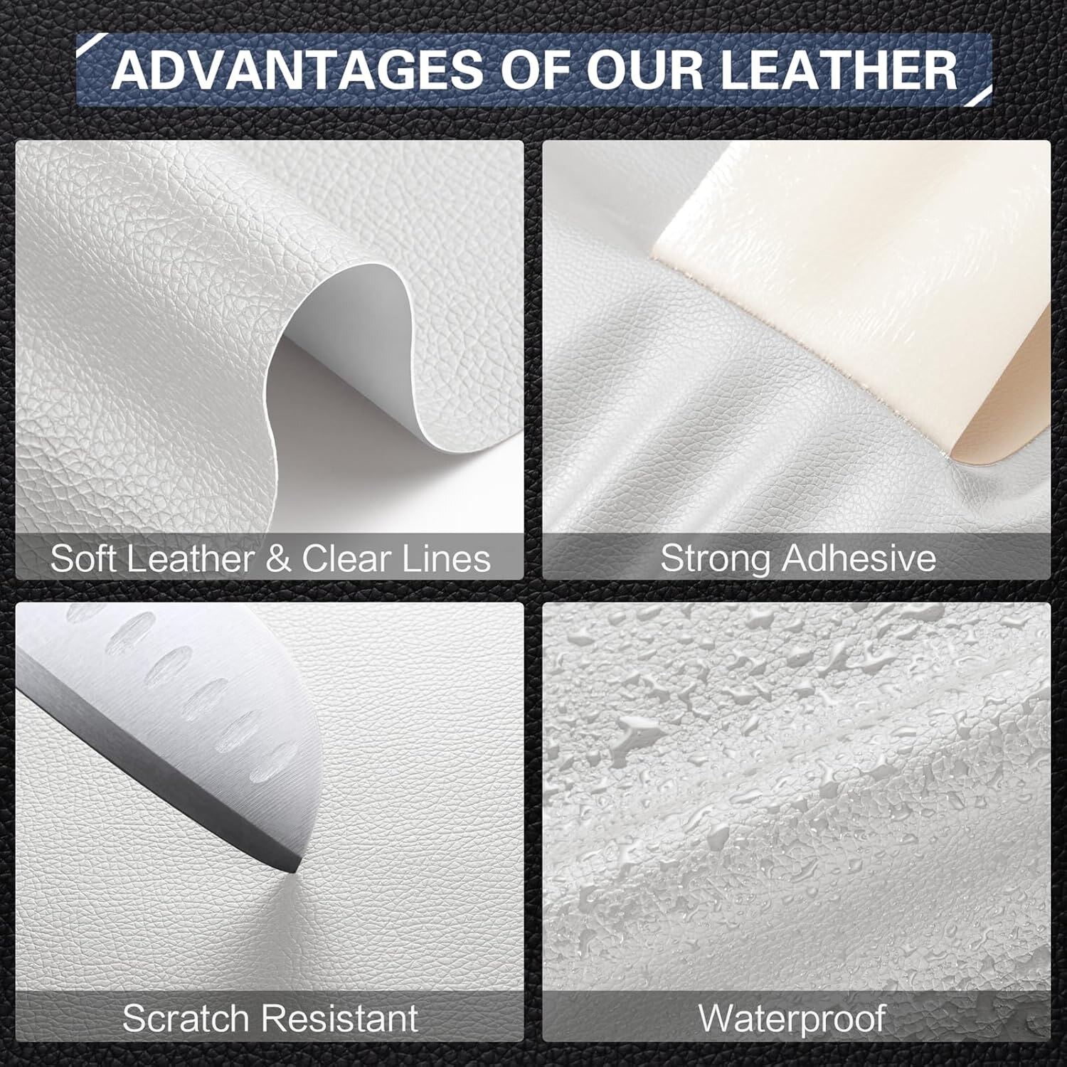 Rola din Piele Ecologica, Culoare Alb Pentru Reconditionare si ...