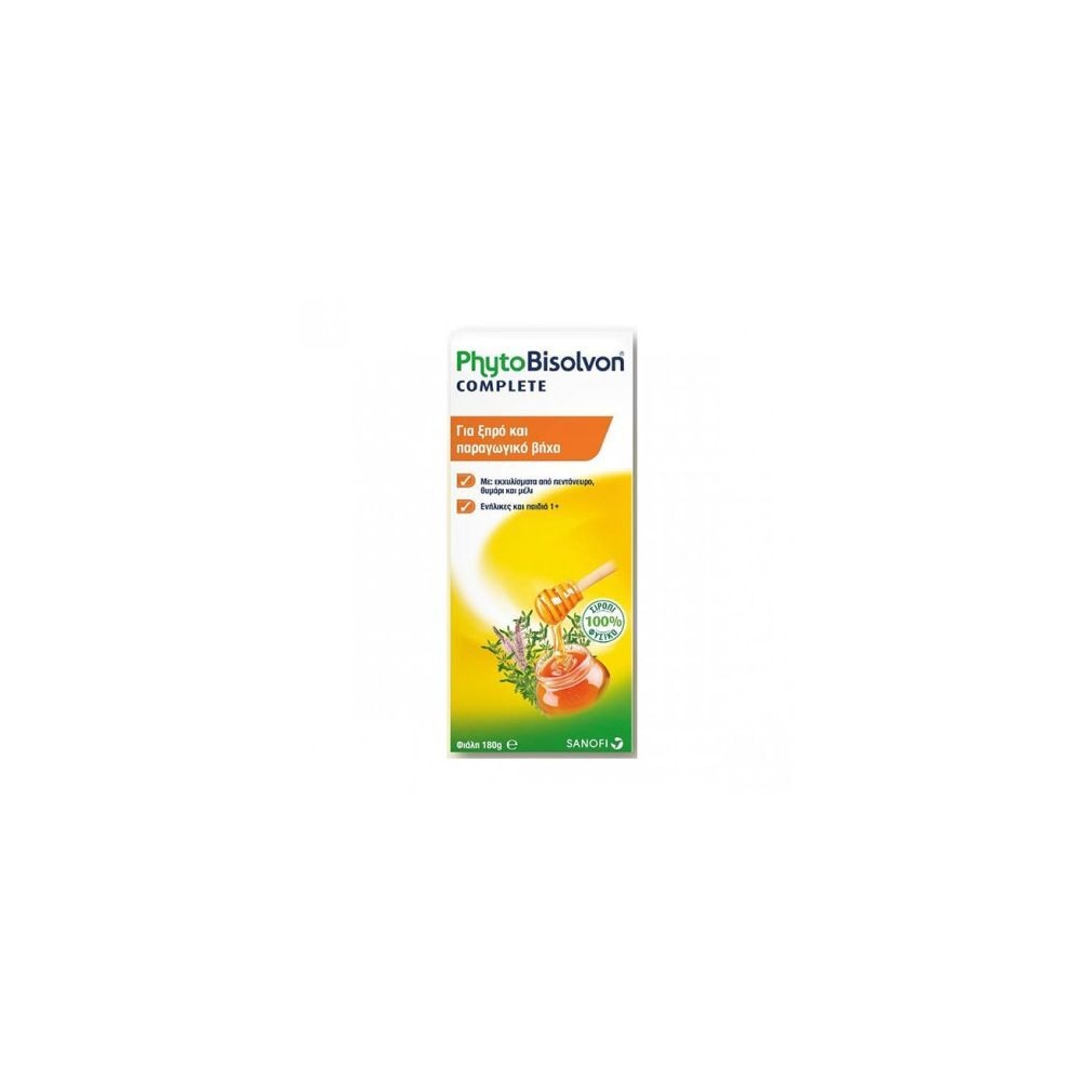 Sirop PHYTOBISOLVON Complete pentru tuse uscata si productiva, 180g ...