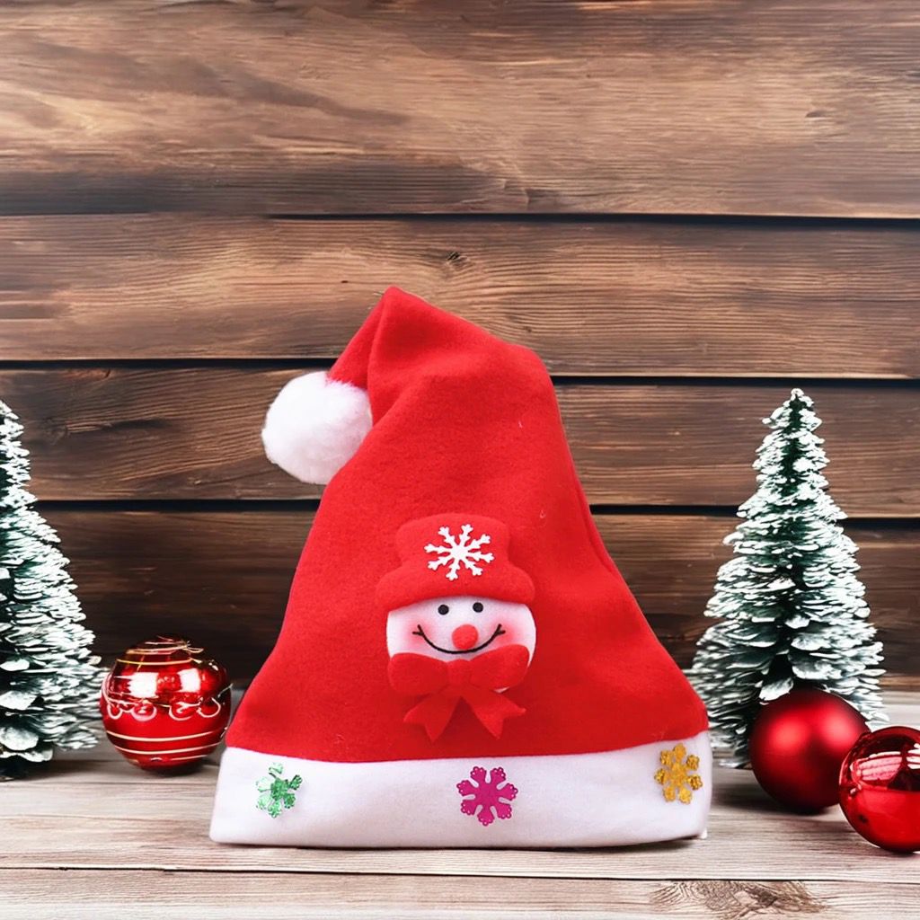 Caciula de Craciun, cu Model Om de Zapada, pentru Adulti 37cmx29cm ...