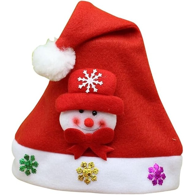 Caciula de Craciun, cu Model Om de Zapada, pentru Adulti 37cmx29cm ...