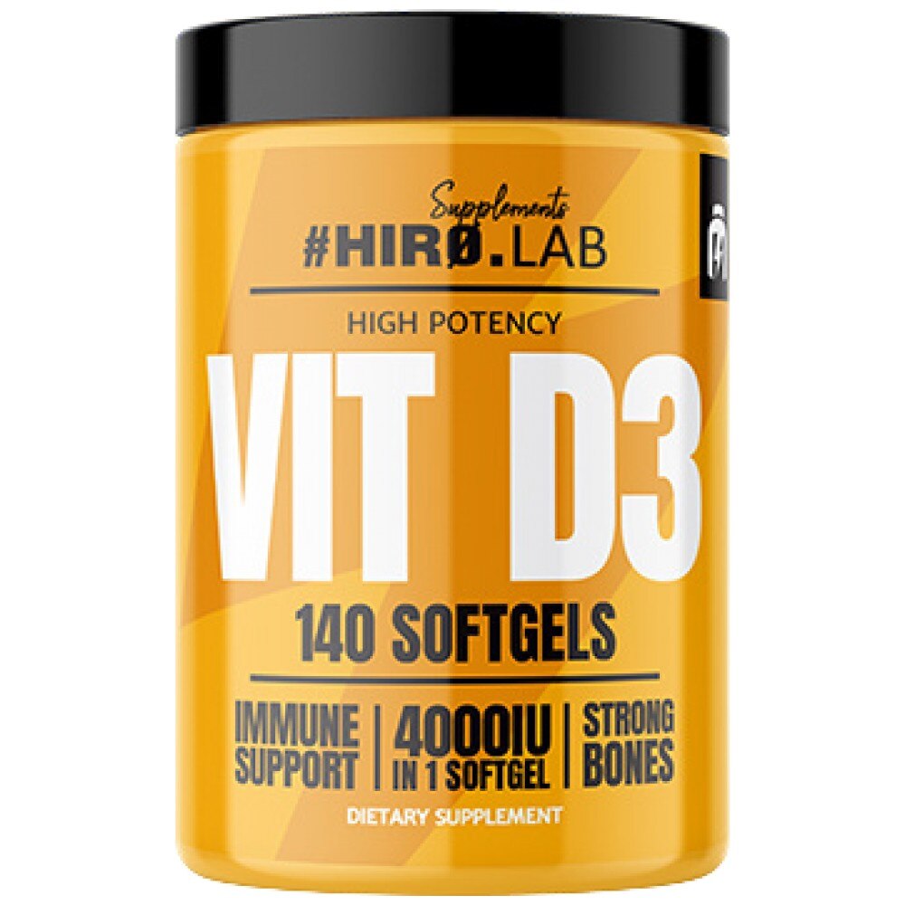 Supliment alimentar, Hero.Lab, Vitamina D3 4000 UI, 140 capsule de gel ...