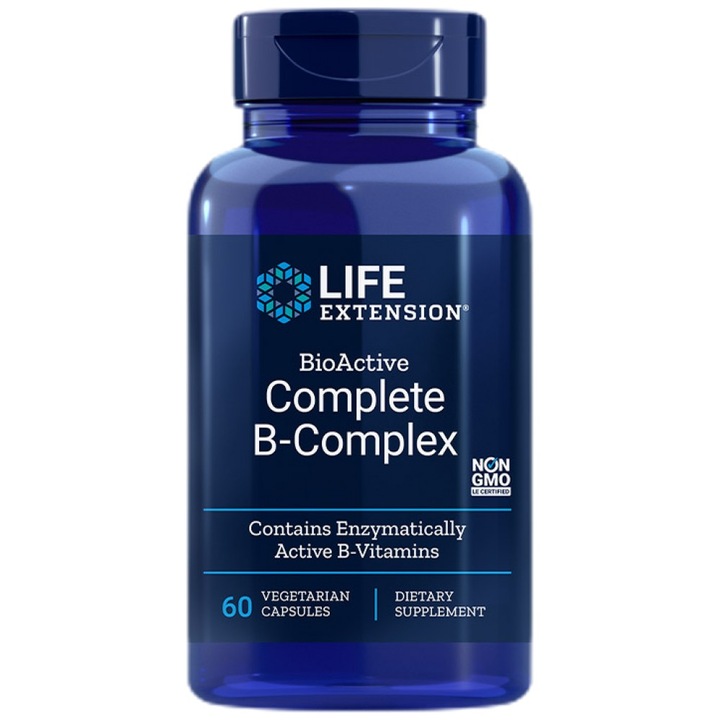 Supliment alimentar, Life Extension, BioActive Complete B-Complex, 60 ...
