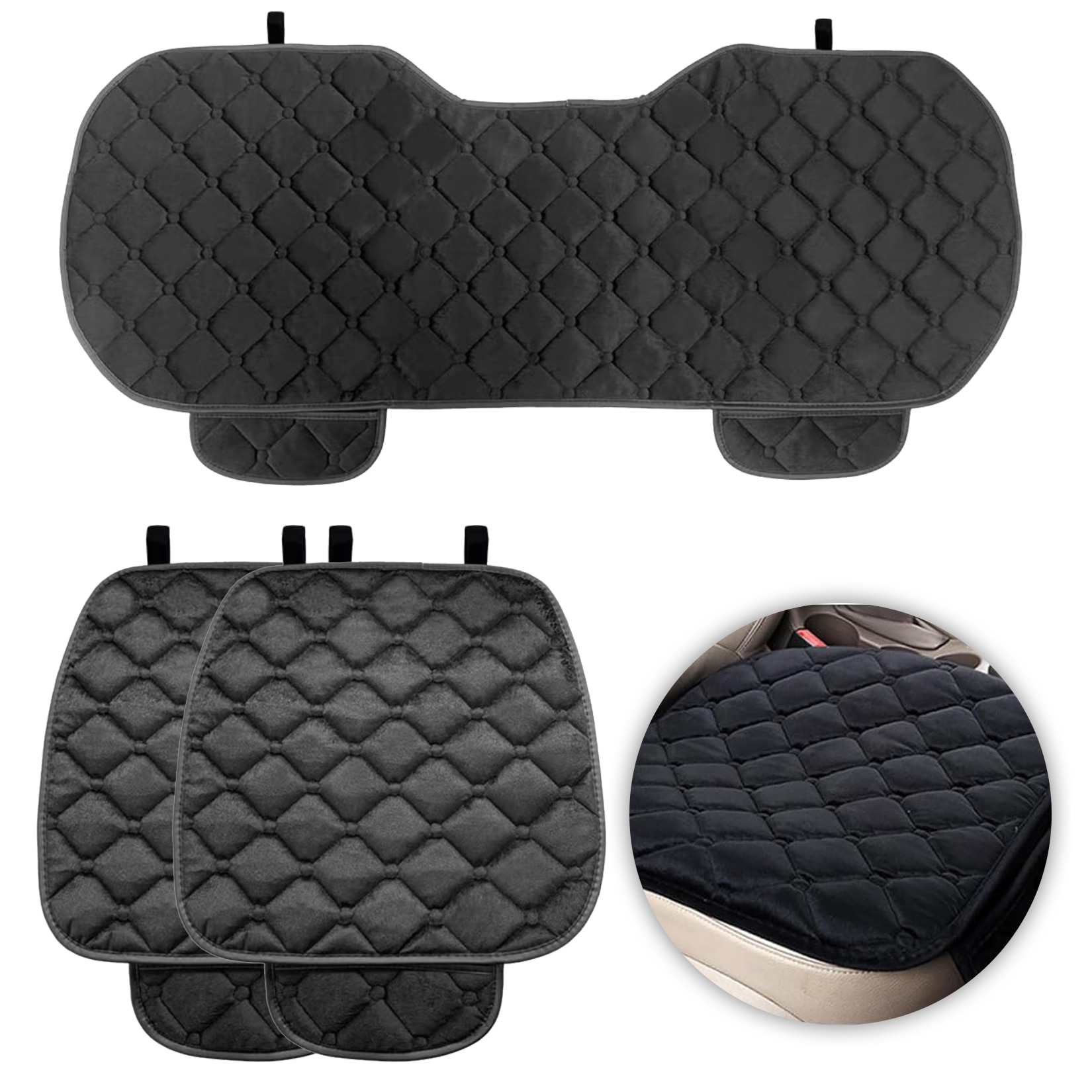 Set 3 Protectii scaune auto, Huse Scaun Auto, Protectie matlasata ...