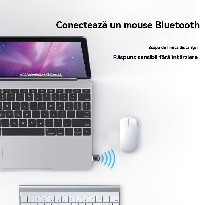 Adaptor Bluetooth, Bluetooth 5.3, fara sofer, plug and play, laptop ...