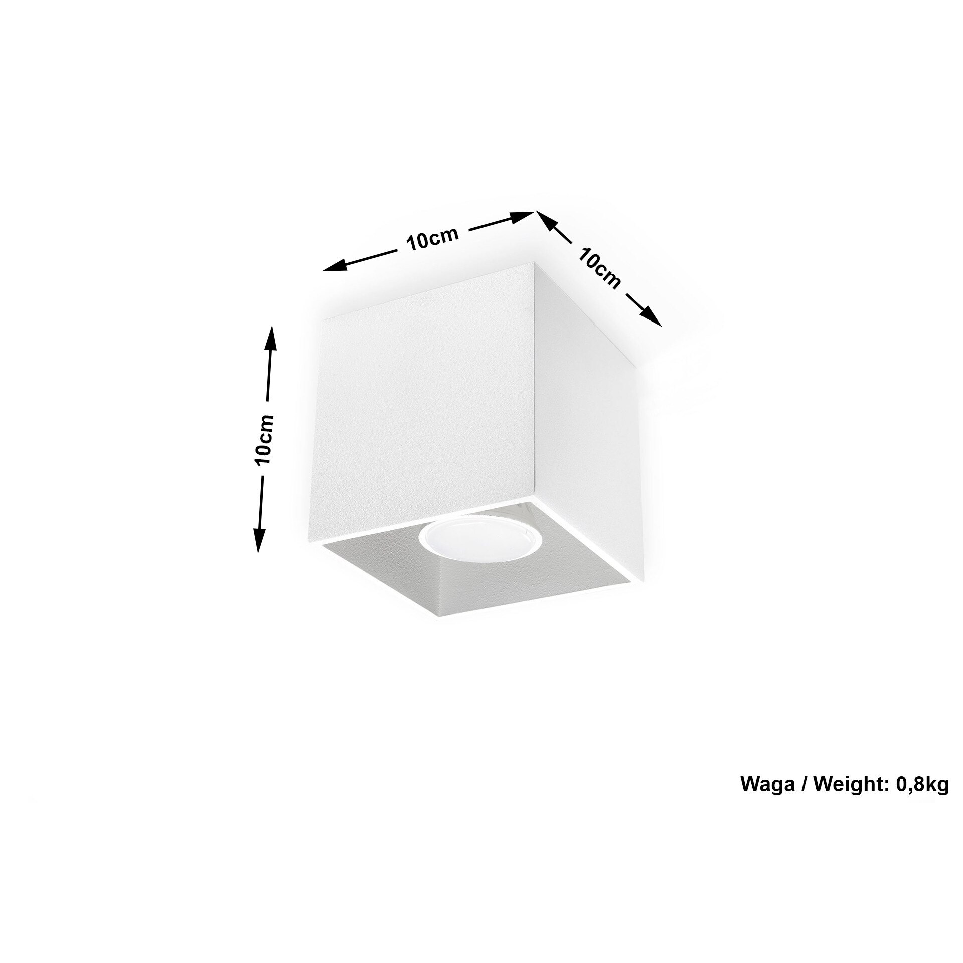 Sollux Lighting Quad таванна лампа, GU10, Loft Design, бяла - eMAG.bg