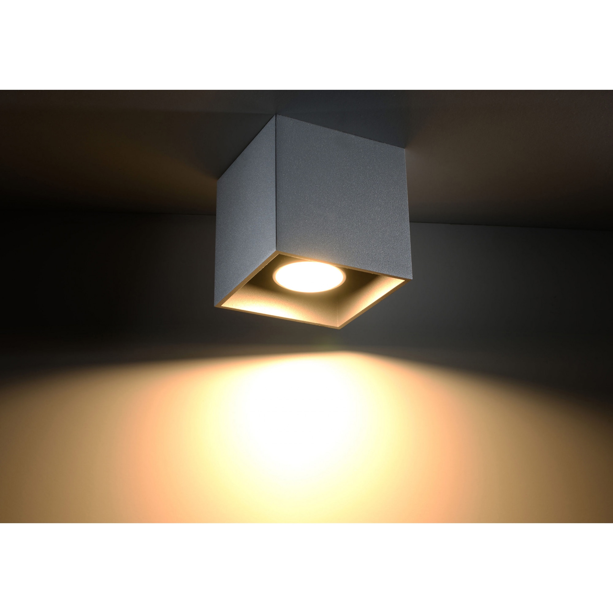 Sollux Lighting Quad плафониер, GU10, Loft Design, сив - eMAG.bg