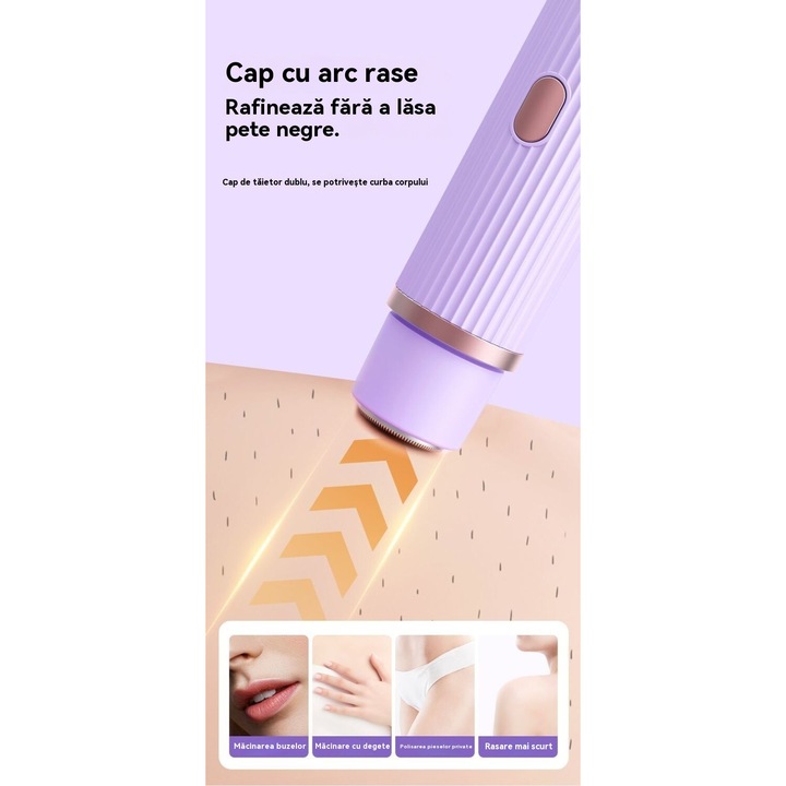 Aparat de ras electric pentru femei cu doua capete, ingrijire privata ...