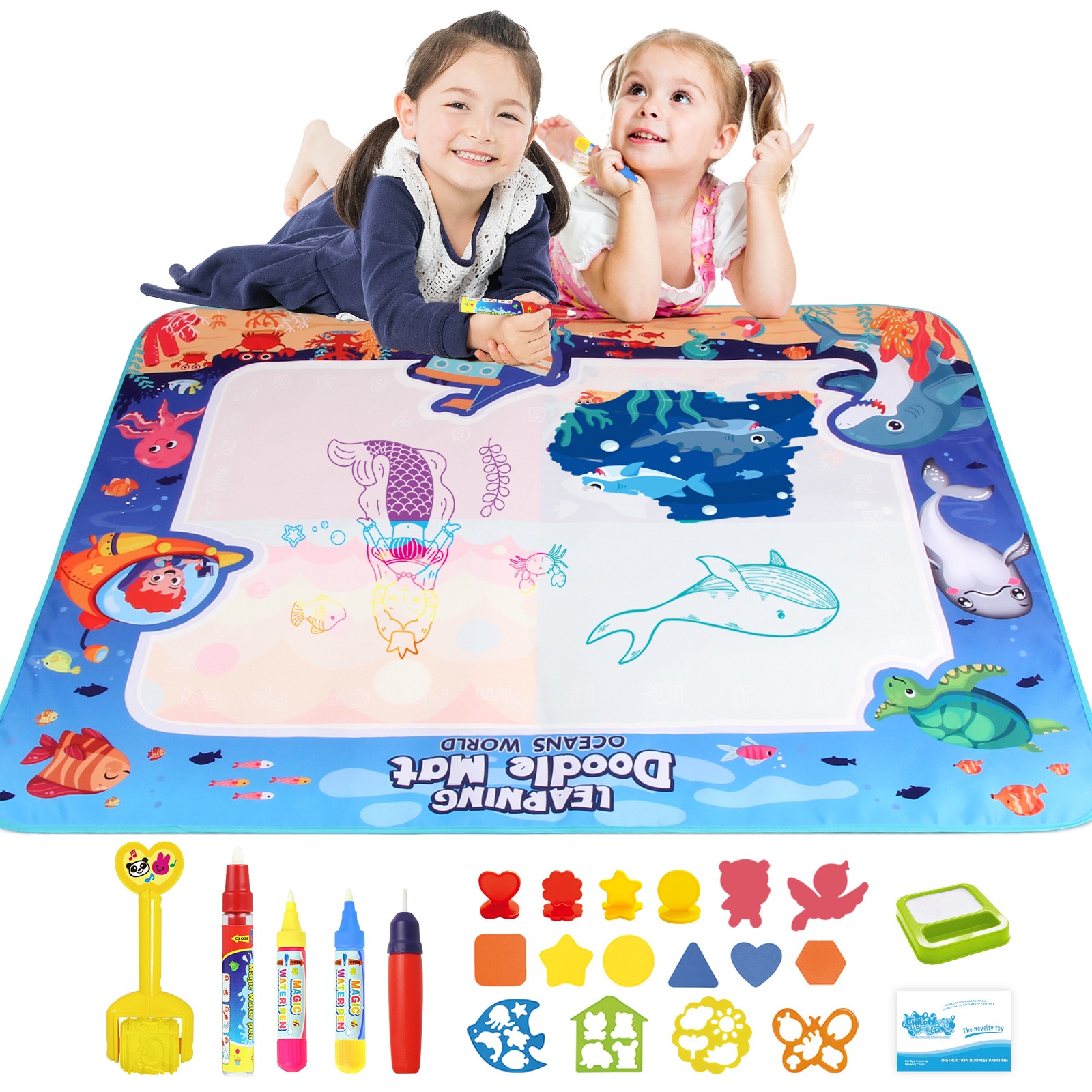 Covor Magic de Desen cu Apa pentru Copii, Tabla de Scris si Desen ...