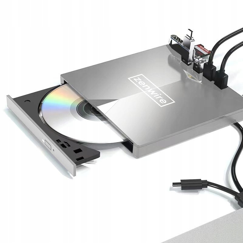 DVD writer extern, Zenwire, H61, Hub 7in1, Multifunctional 4x USB 2.0 ...