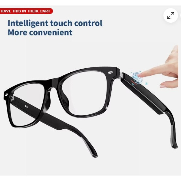 Ochelari smart cu filtrare a luminii albastre, AMRINUGL, touch-enabled ...