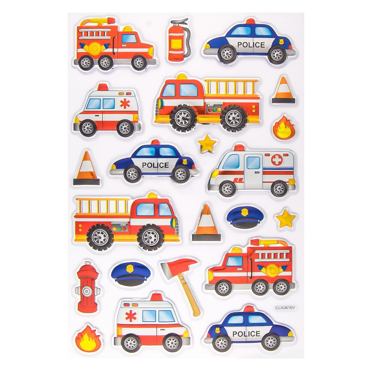 Autocolante Pop-Up Vehicule, Model Masini-Motociclete, Multicolor ...