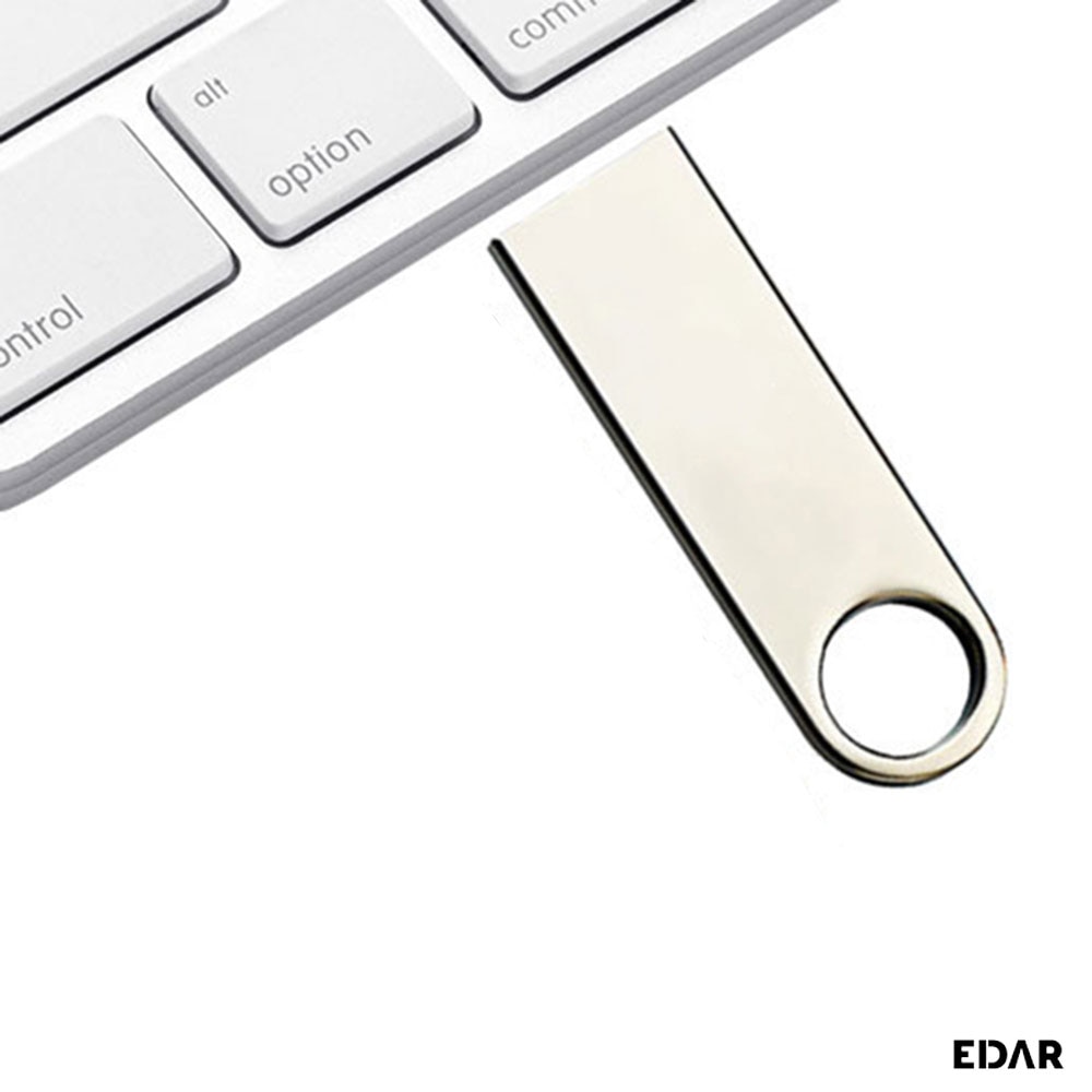 Stick de Memorie USB EDAR, Argintiu, Portabil, Orificiu pentru Breloc ...