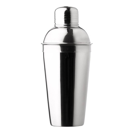 Shaker Metalic, 600ml, Capac Cu Strecuratoare, Argintiu - eMAG.ro