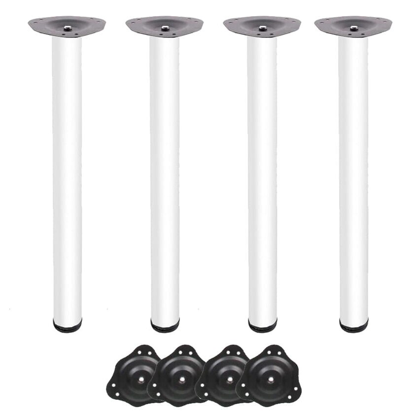Picioare de mobilier pentru masa de joc birou, alb, 710 mm, 4 bucati ...