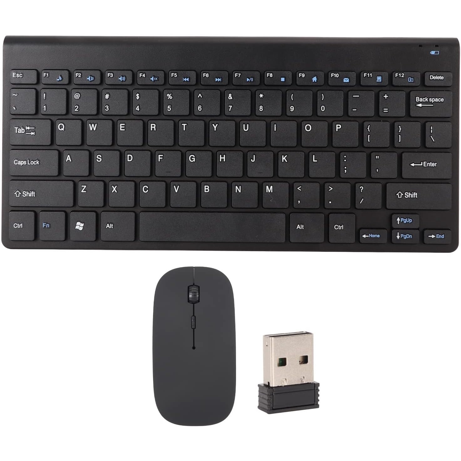 Set tastatura si mouse inteligente, Excitat®, wireless, compacte si ...