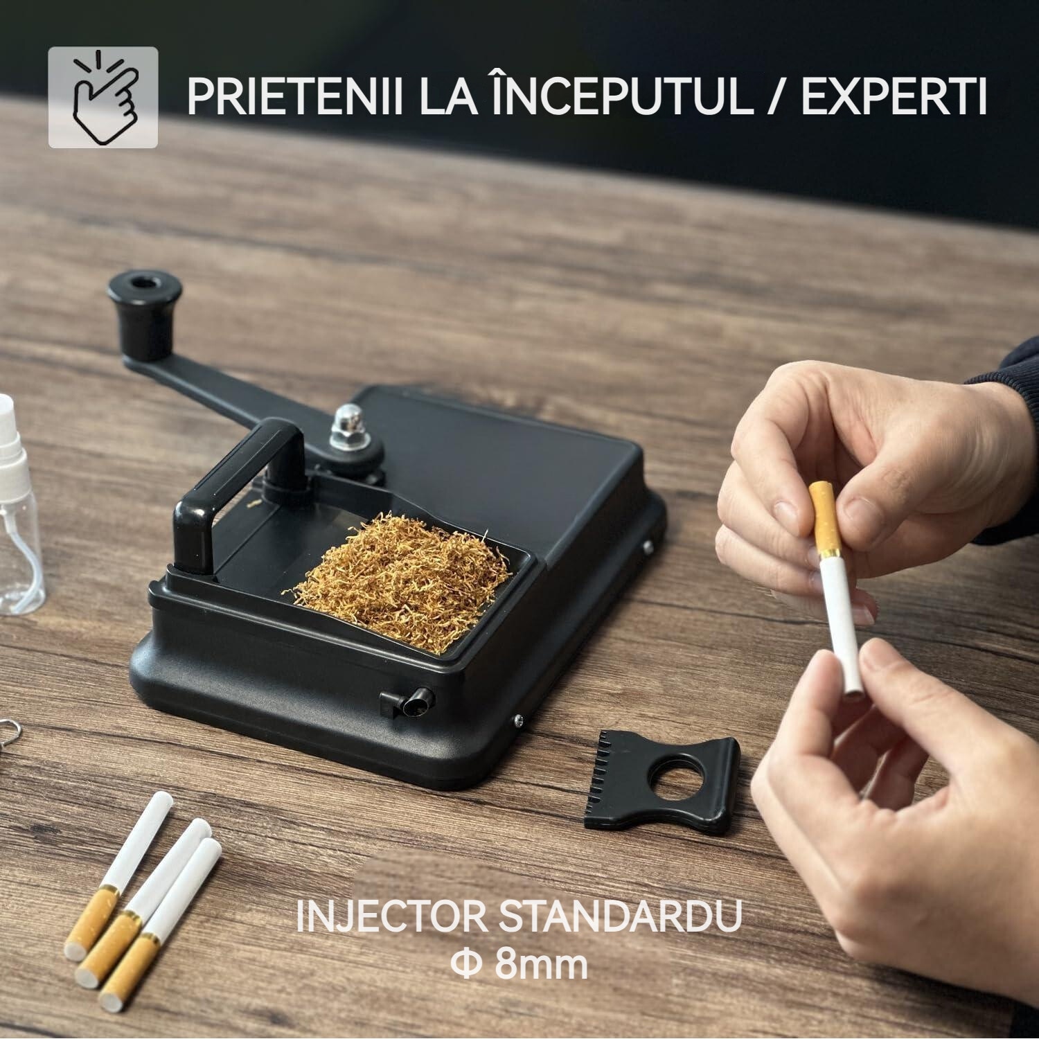 Dispozitiv manual de indesare pentru tigari Excitat®, din metal ...