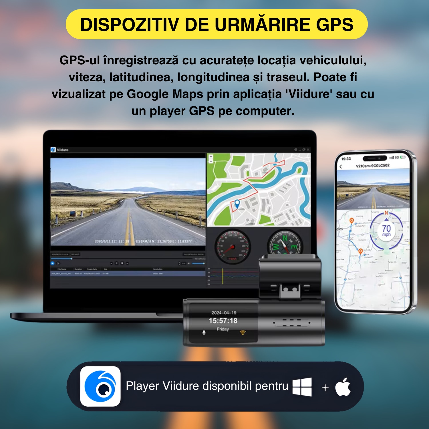 Camera Video De Bord Auto, IMODIX®, Camera Marsarier, 4K UHD, Rezolutie ...