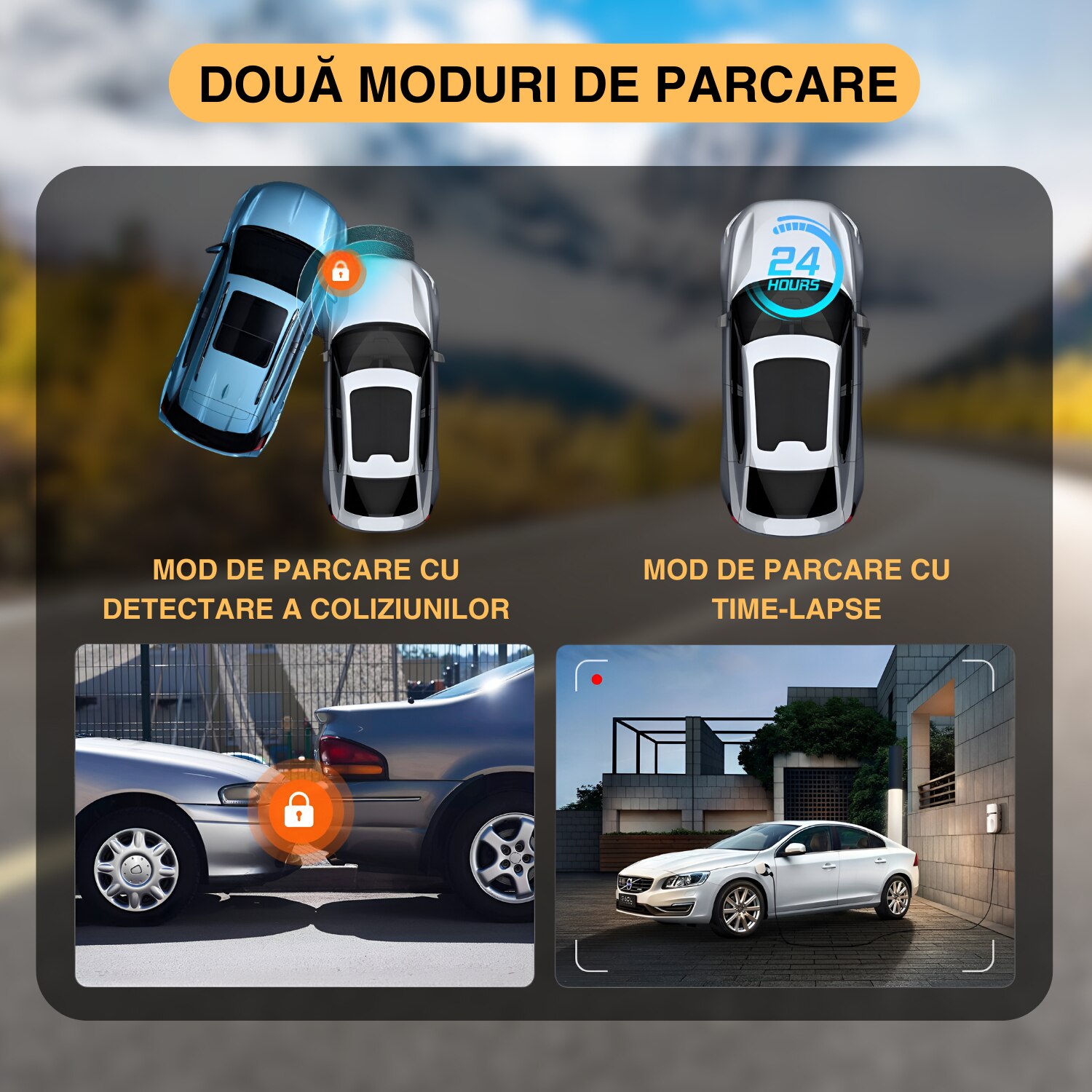 Camera Video De Bord Auto, IMODIX®, Camera Marsarier, 4K UHD, Rezolutie ...