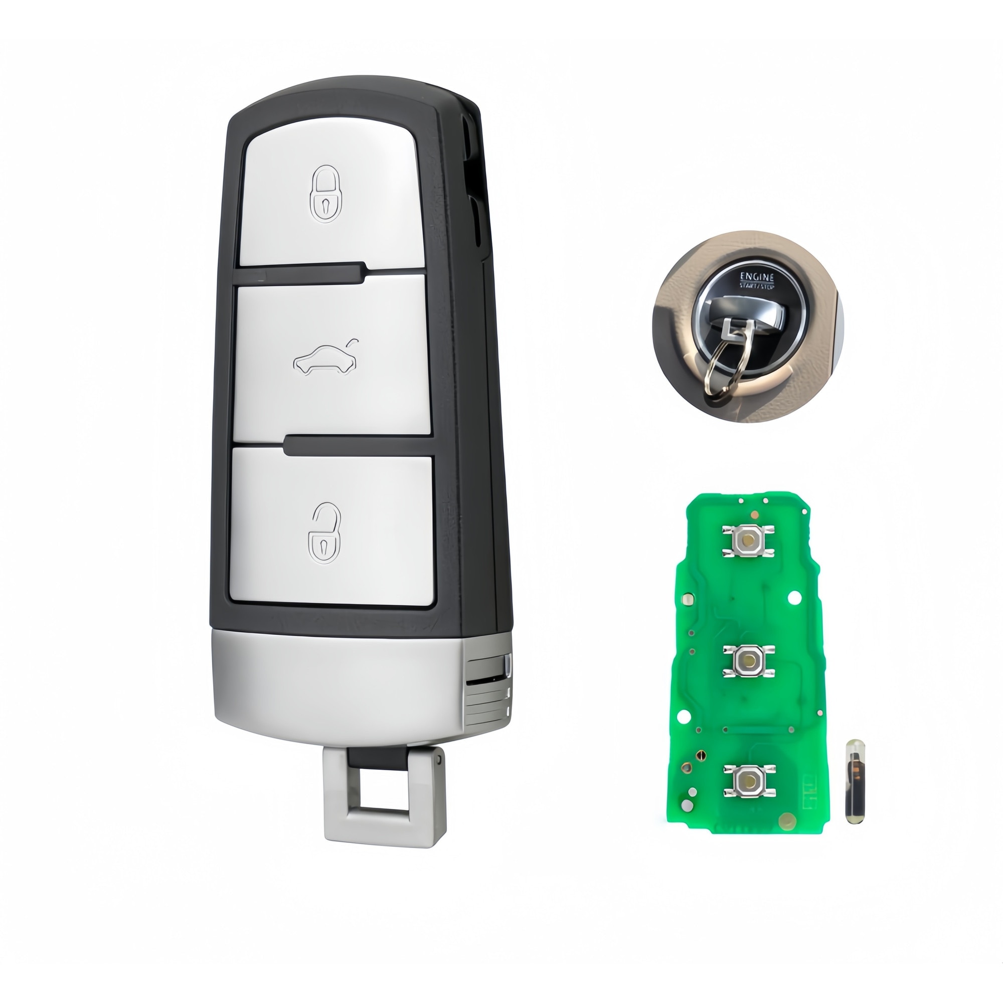 Cheie Auto, Pentru VW Passat B6 B7 CC, cu microcip si telecomanda ...