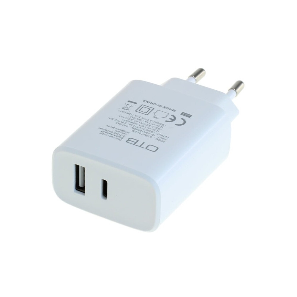 Incarcator OTB USB Dual (USB-C + USB-A) cu USB Power Delivery USB-PD ...